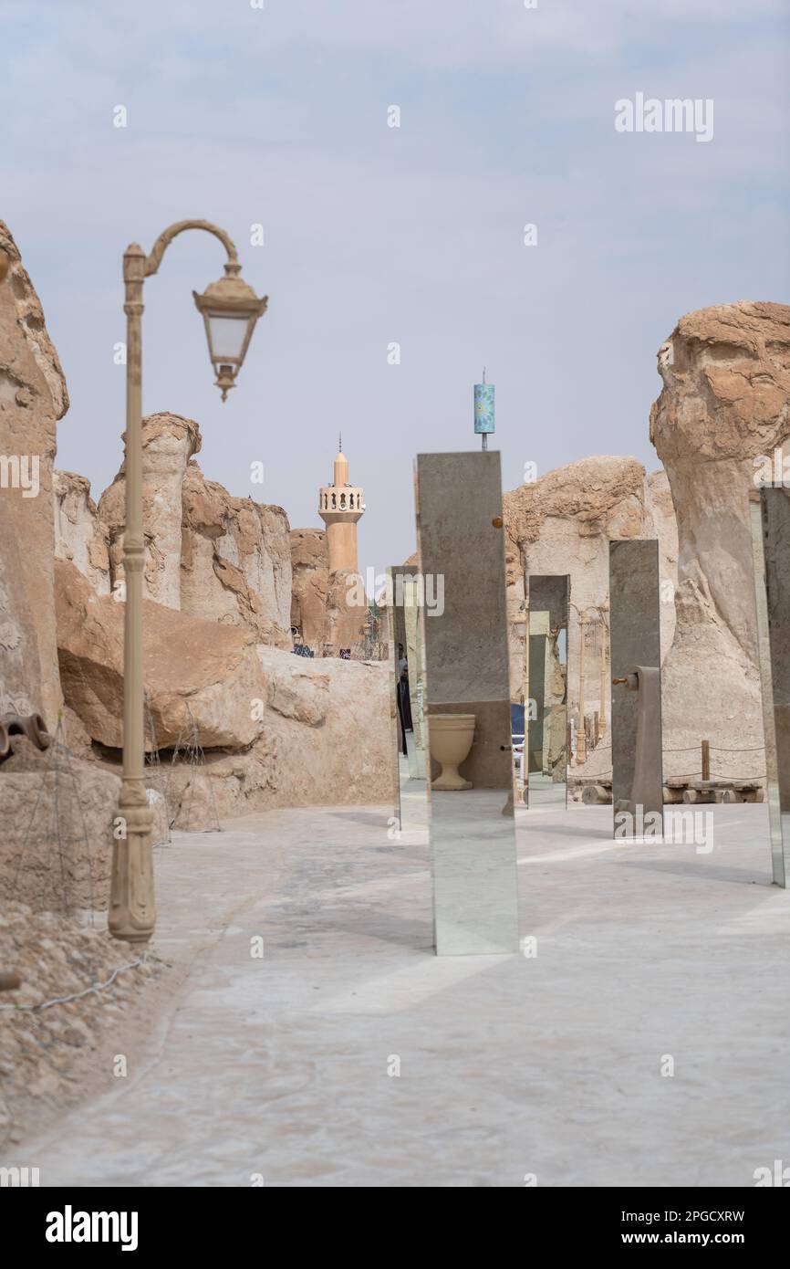 Al Hofuf, Saudi Arabia - March 15, 2023: Al-Qarah Mountain or Jabal Al ...