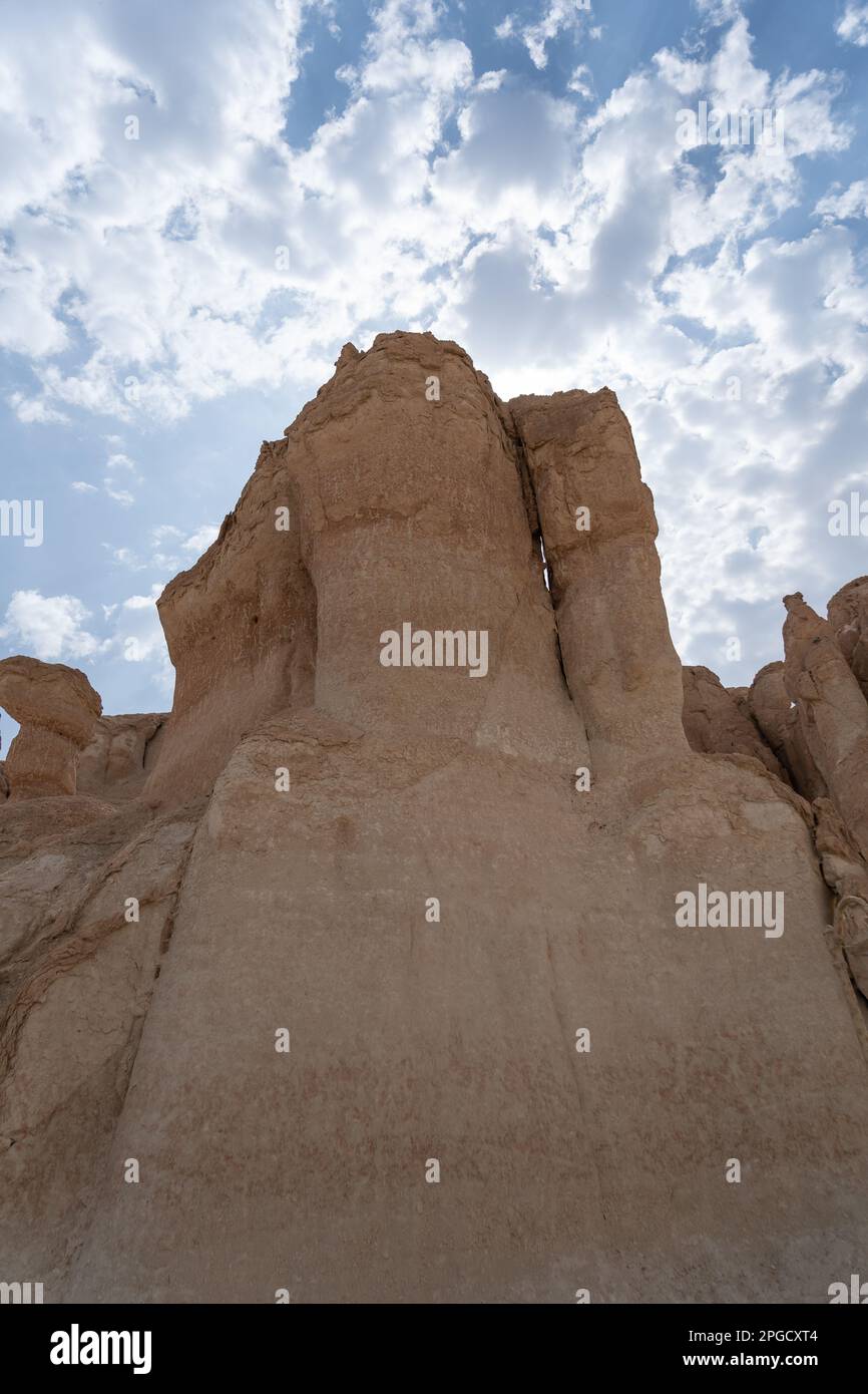 Al-Qarah Mountain or Jabal Al-Qarah, Al Hofuf Saudi Arabia Stock Photo ...