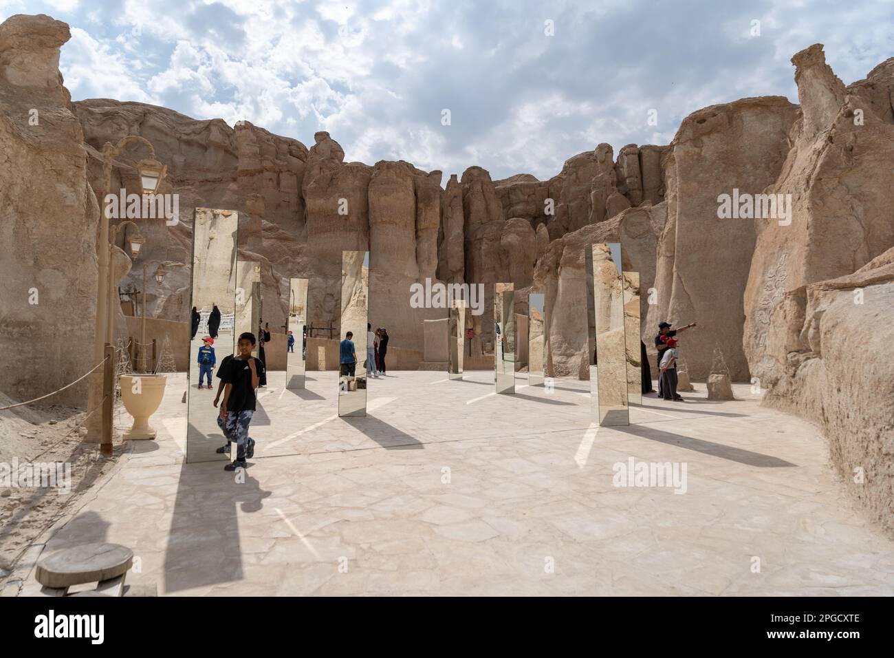 Al Hofuf, Saudi Arabia - March 15, 2023: Al-Qarah Mountain or Jabal Al ...