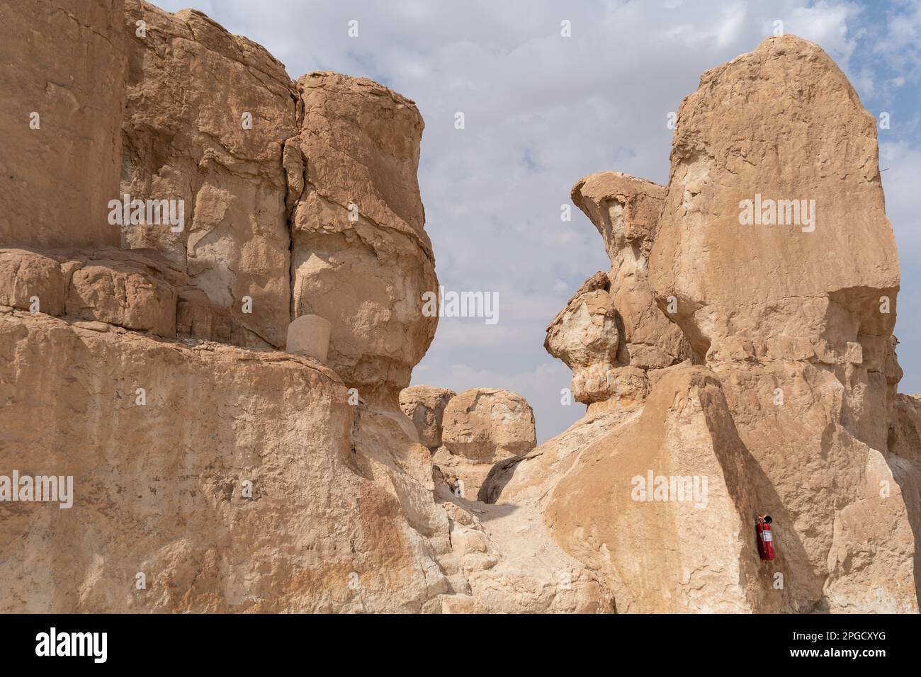 Al-Qarah Mountain or Jabal Al-Qarah, Al Hofuf Saudi Arabia Stock Photo ...