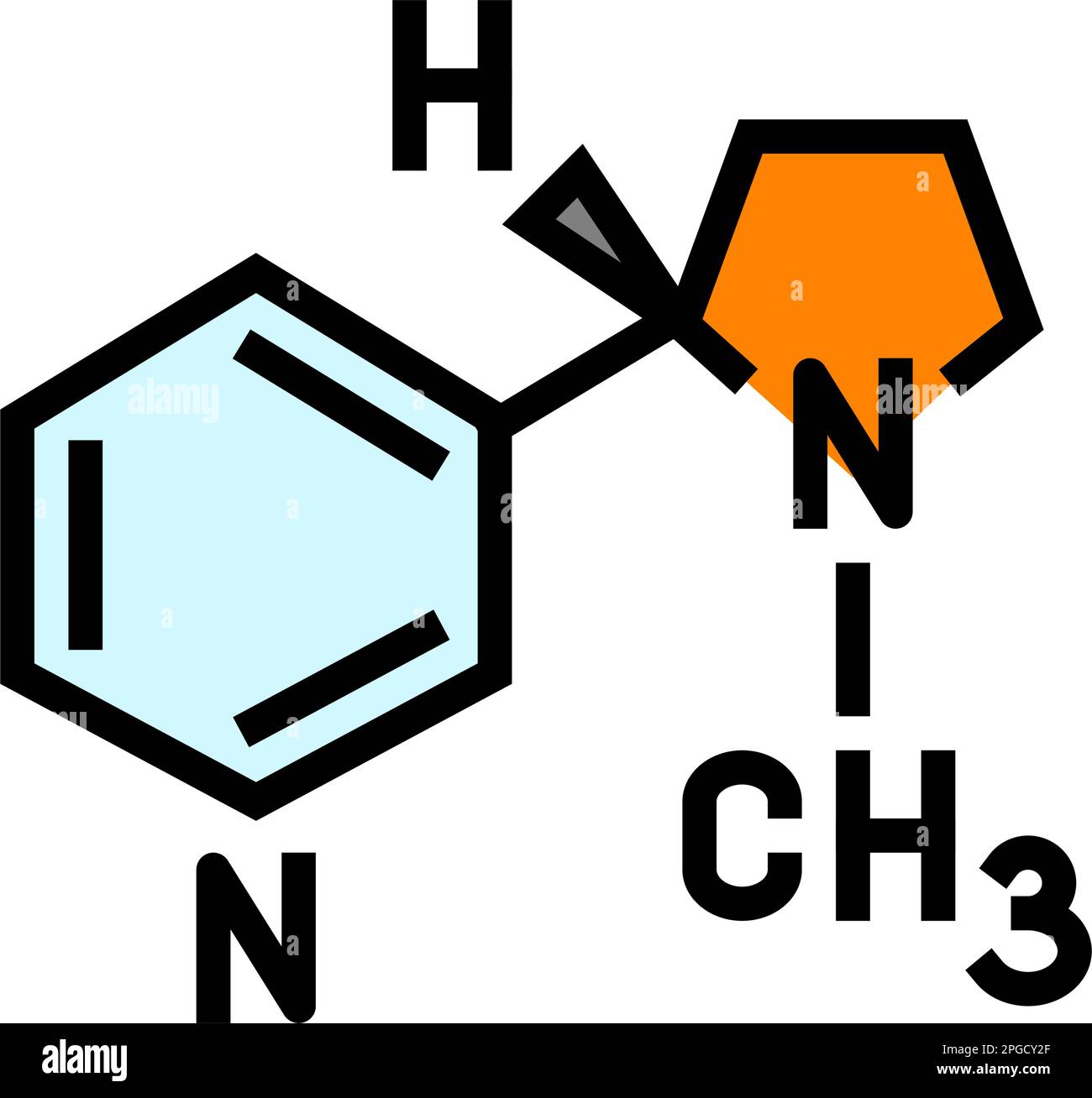 Chemistry chemical formula nicotine Stock Vector Images - Alamy