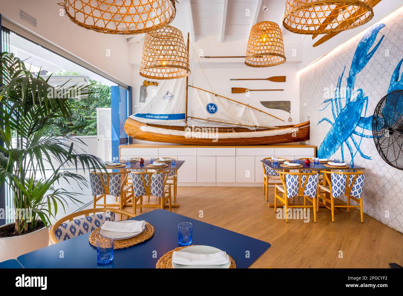 Restaurant Bar interior , Mediterranean Mallorca Spain, architecture ...