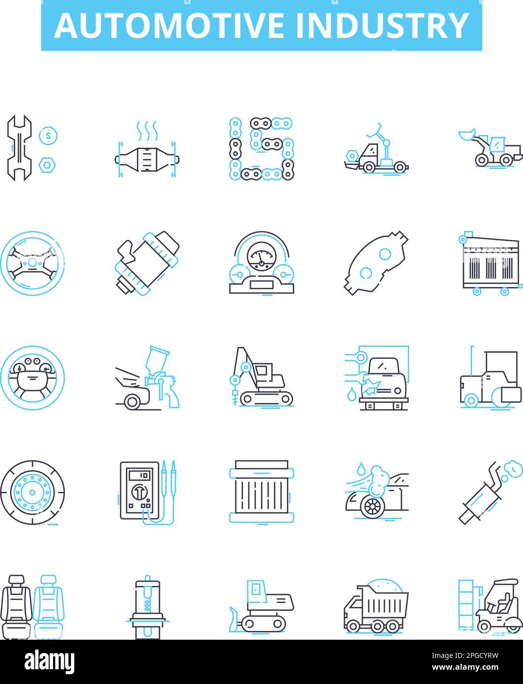 Automotive industry vector line icons set. Vehicles, Autos, Cars ... Automotive industry vector line icons set. Vehicles, Autos, Cars ...