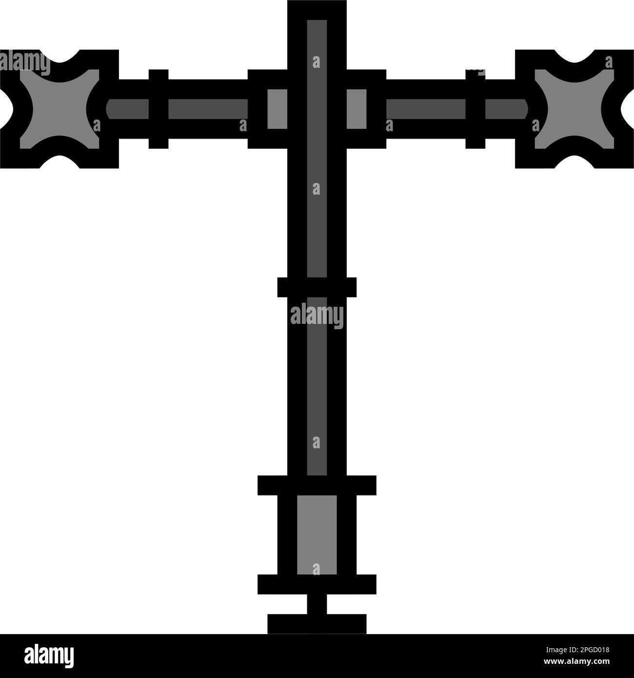 monitor arm home office color icon vector illustration Stock Vector ...