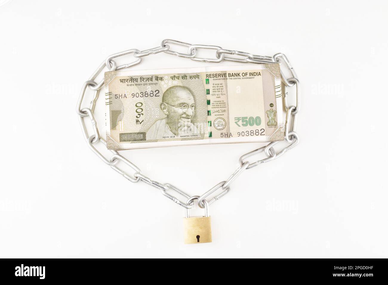 Indian money and chain hi-res stock photography and images - Alamy