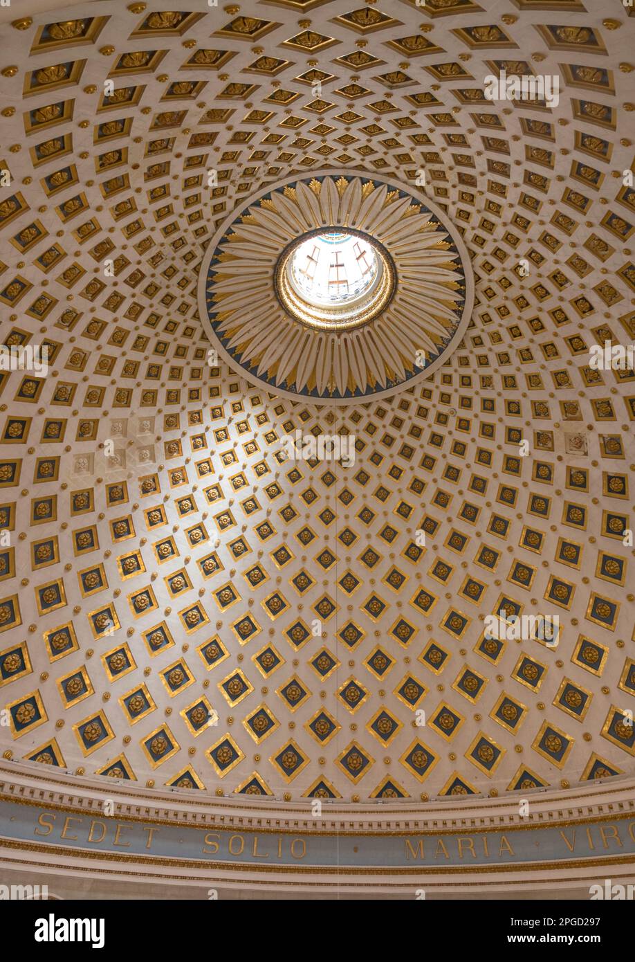 Mosta dome interior malta hi-res stock photography and images - Alamy