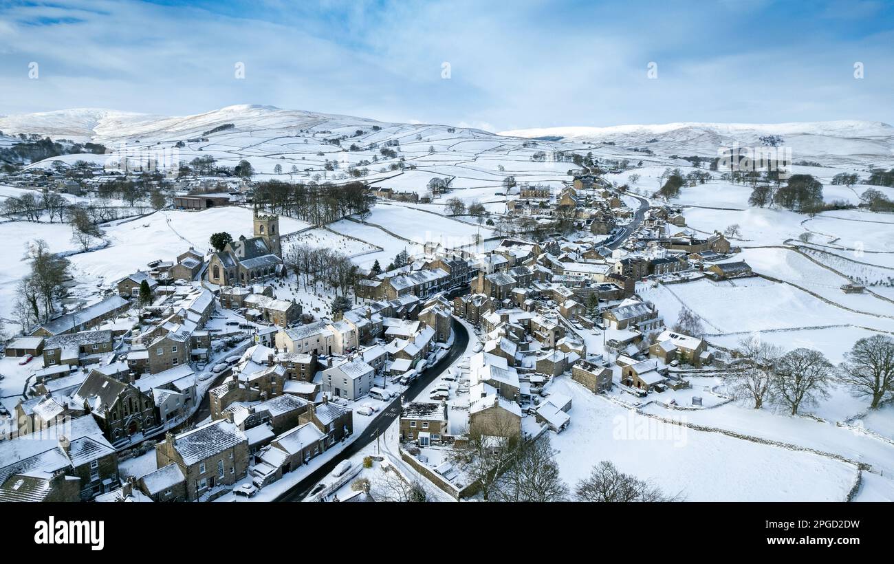 The market town of Hawes in Wensleydale at the heart of the Yorkshire ...
