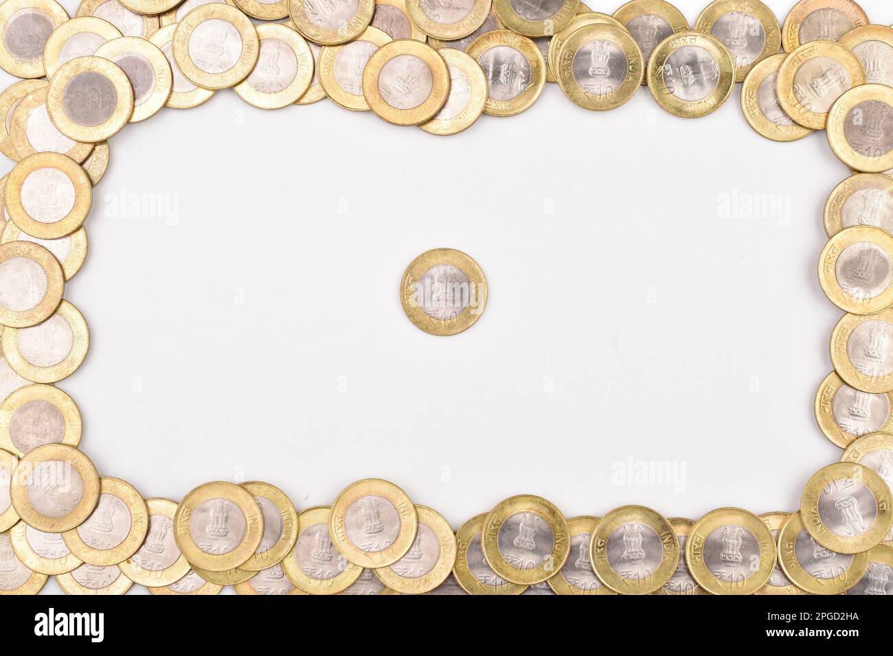 Coin frame text message hi-res stock photography and images - Alamy