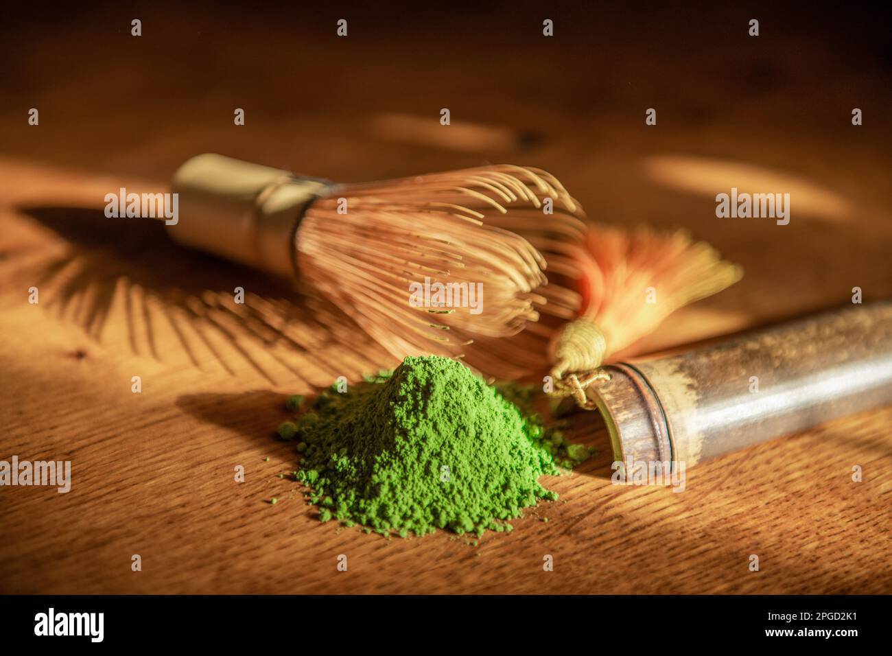 Matcha green tea brush hi-res stock photography and images - Alamy