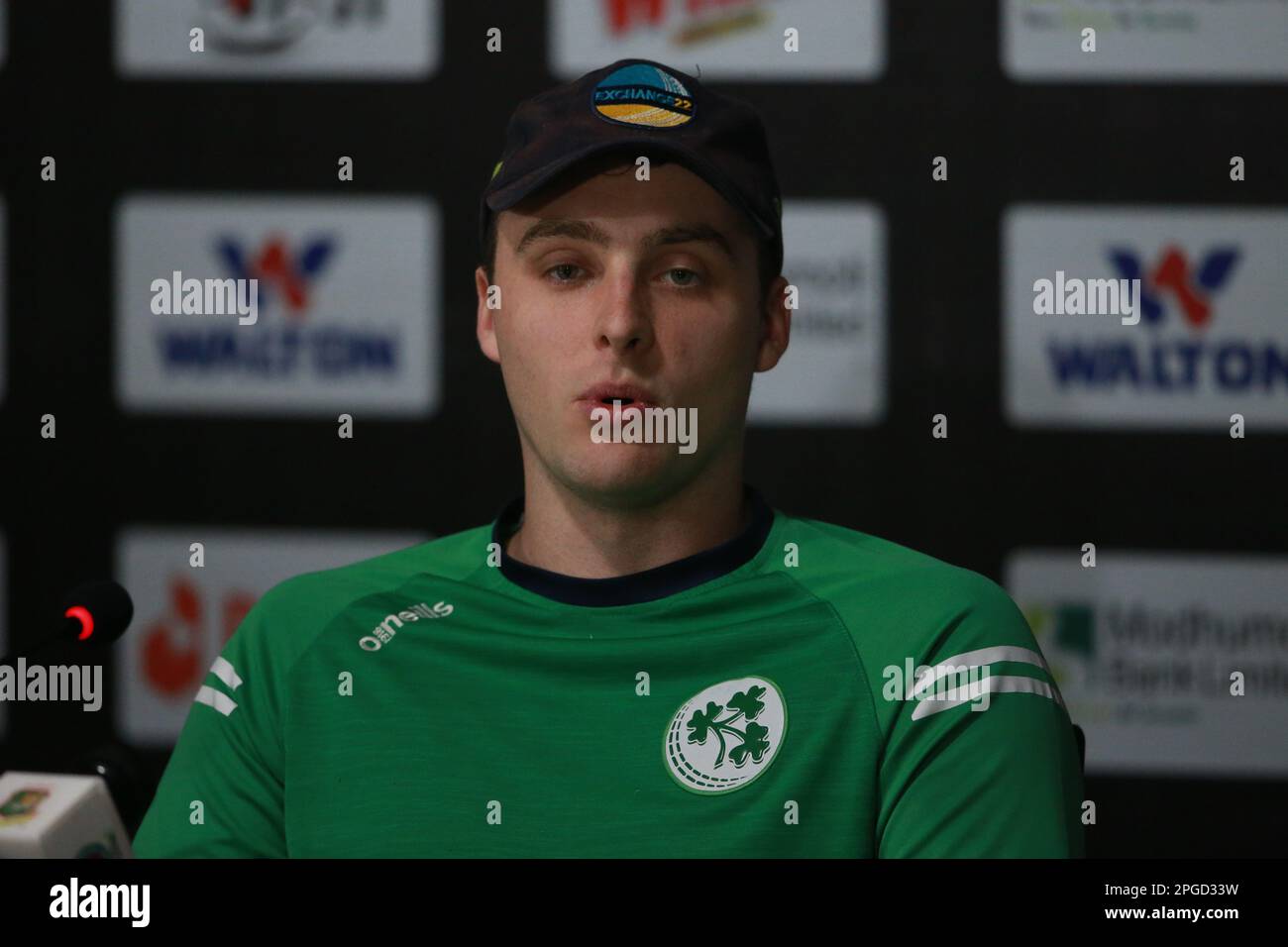 Lorcan Tucker, wicketkeeper batter Ireland attends pre-match press ...