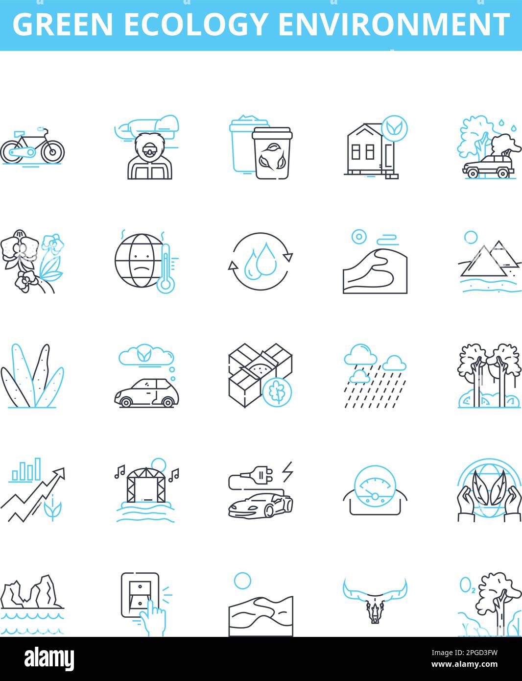 Green ecology environment vector line icons set. Eco-friendly, Green ... Green ecology environment vector line icons set. Eco-friendly, Green ...