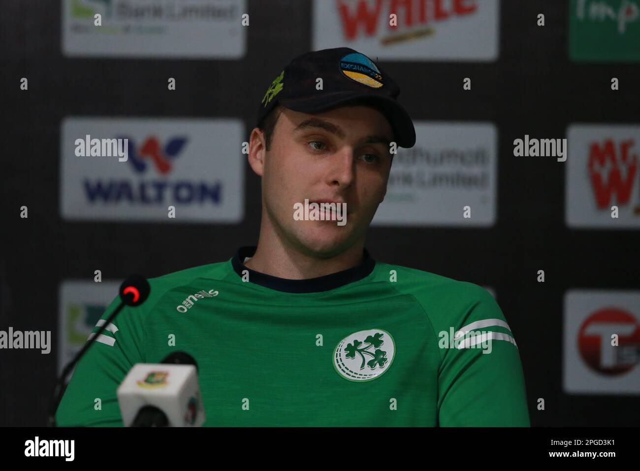 Lorcan Tucker, wicketkeeper batter Ireland attends pre-match press ...