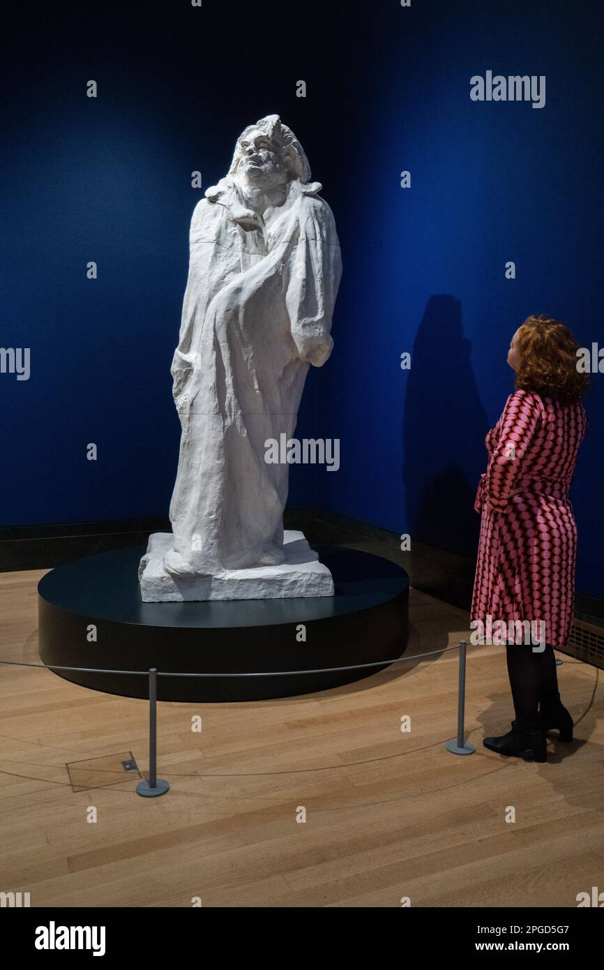 London, UK 22 March 2023. Auguste Rodin Monument to Balzac / Monument à ...