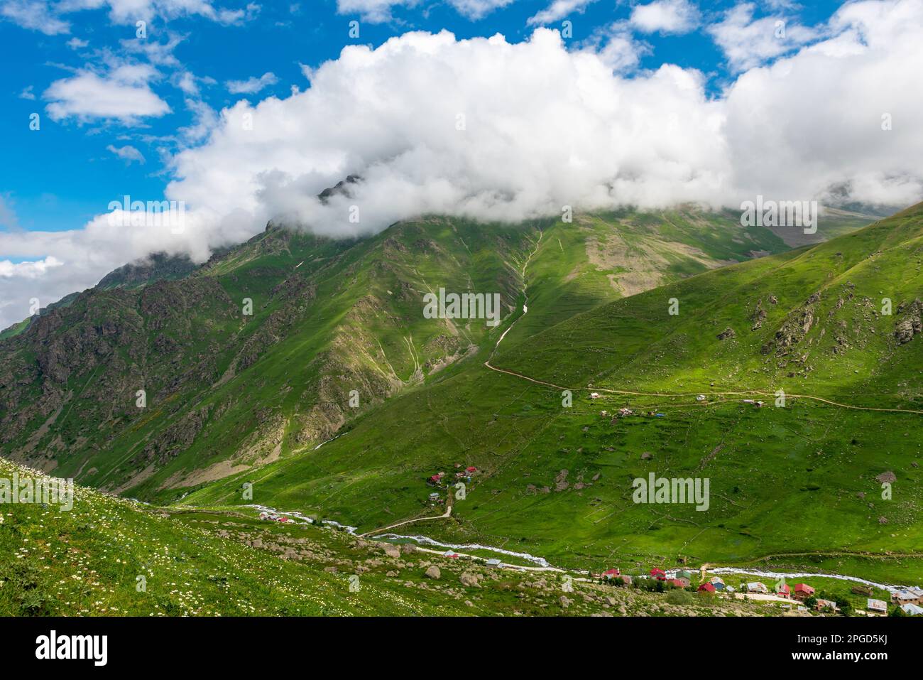 Cicekli Plateau in Camlihemsin district of Rize province. Kackar ...