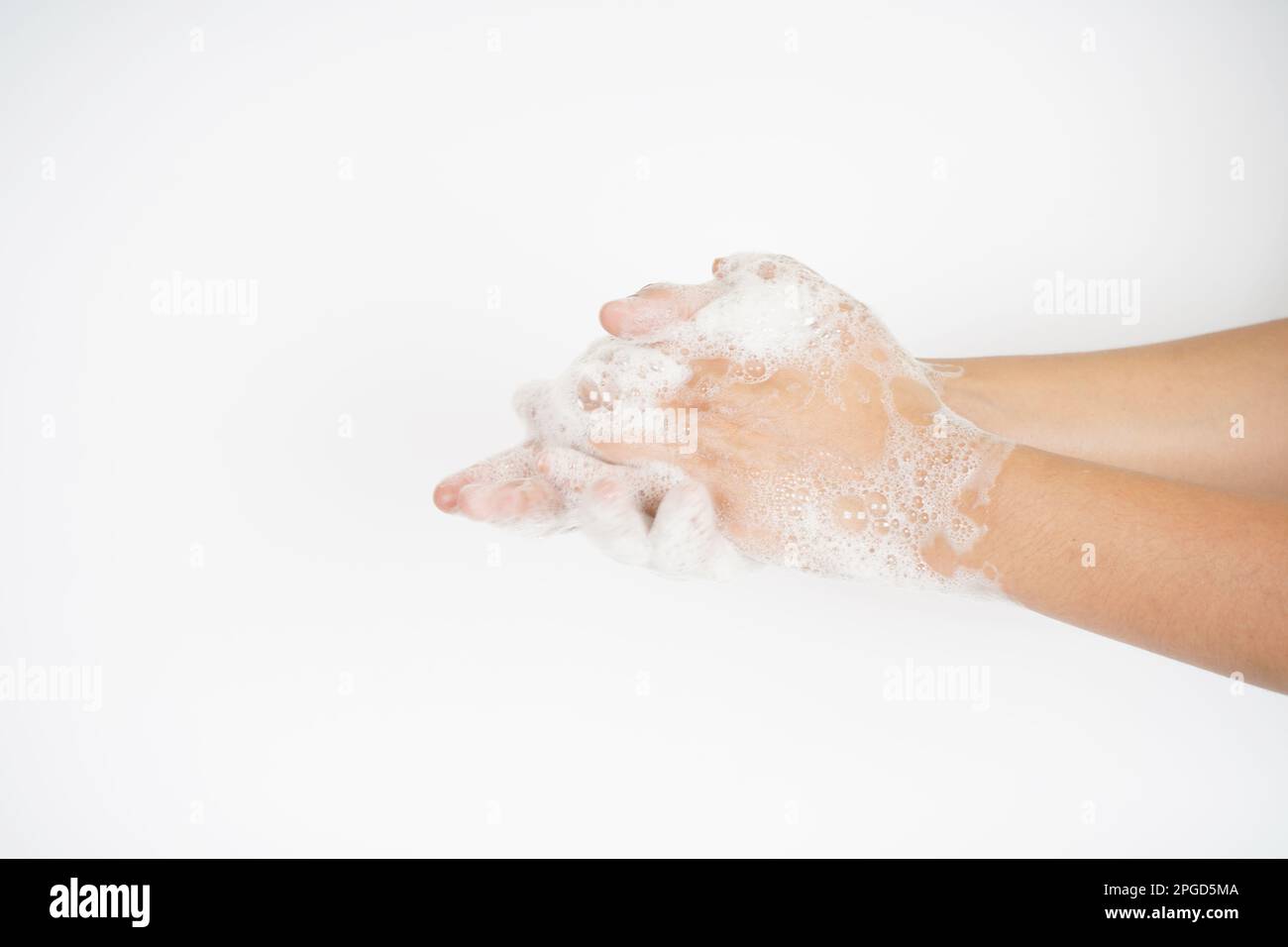 Hand washing isolated on white background Stock Photo - Alamy