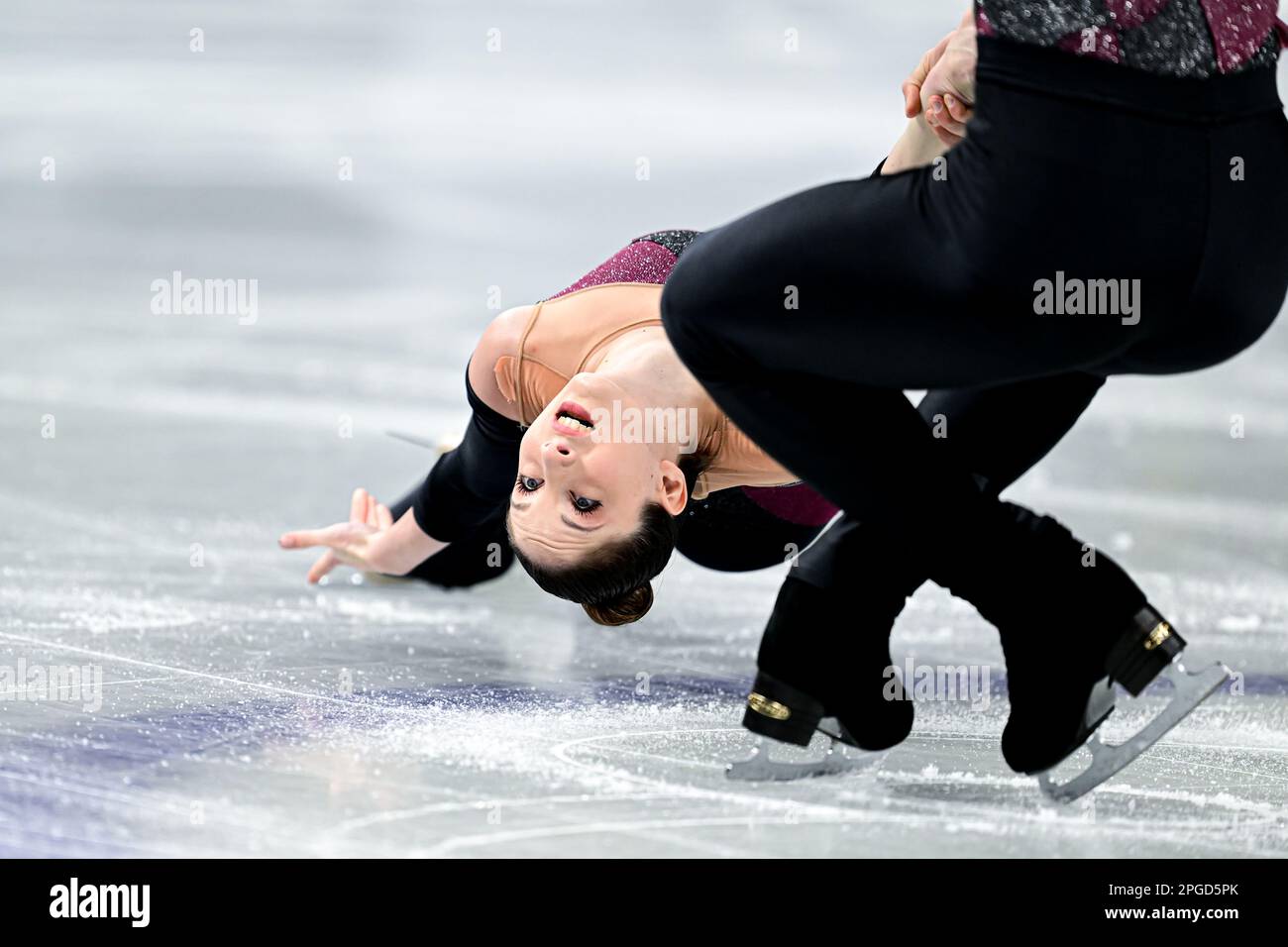 Federica SIMIOLI & Alessandro ZARBO (CZE), during Pairs Short Program ...