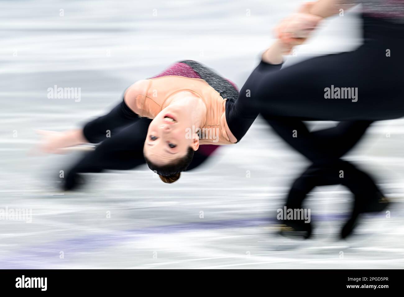 Federica SIMIOLI & Alessandro ZARBO (CZE), during Pairs Short Program ...