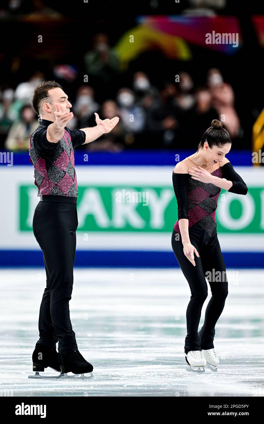 Federica SIMIOLI & Alessandro ZARBO (CZE), during Pairs Short Program ...