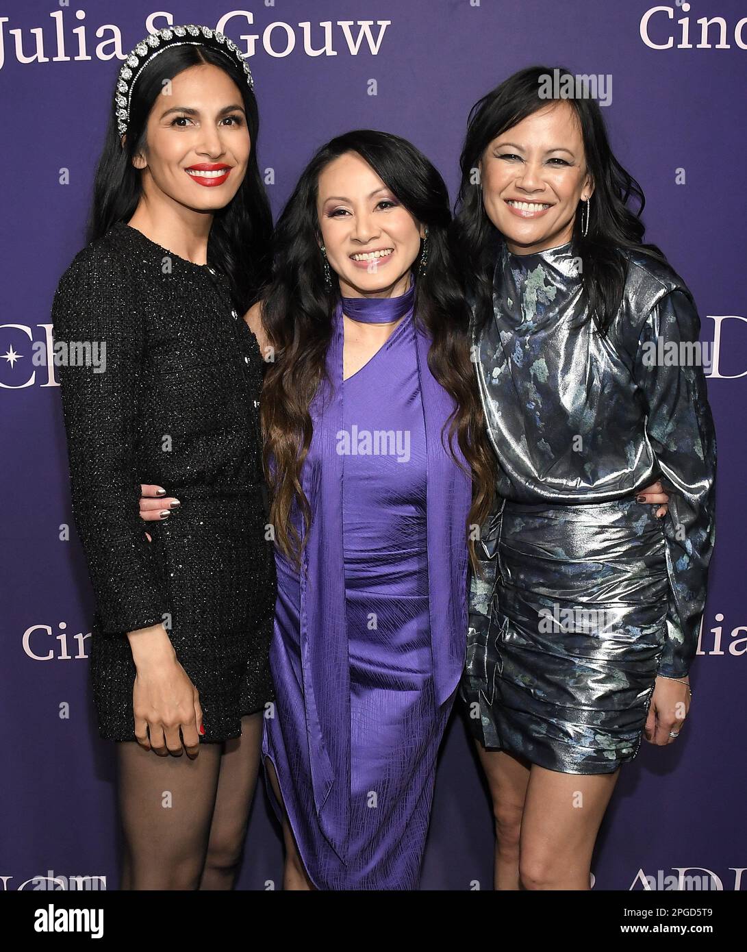 Los Angeles, USA. 21st Mar, 2023. (L-R) Elodie Yung, Miranda Kwok and ...