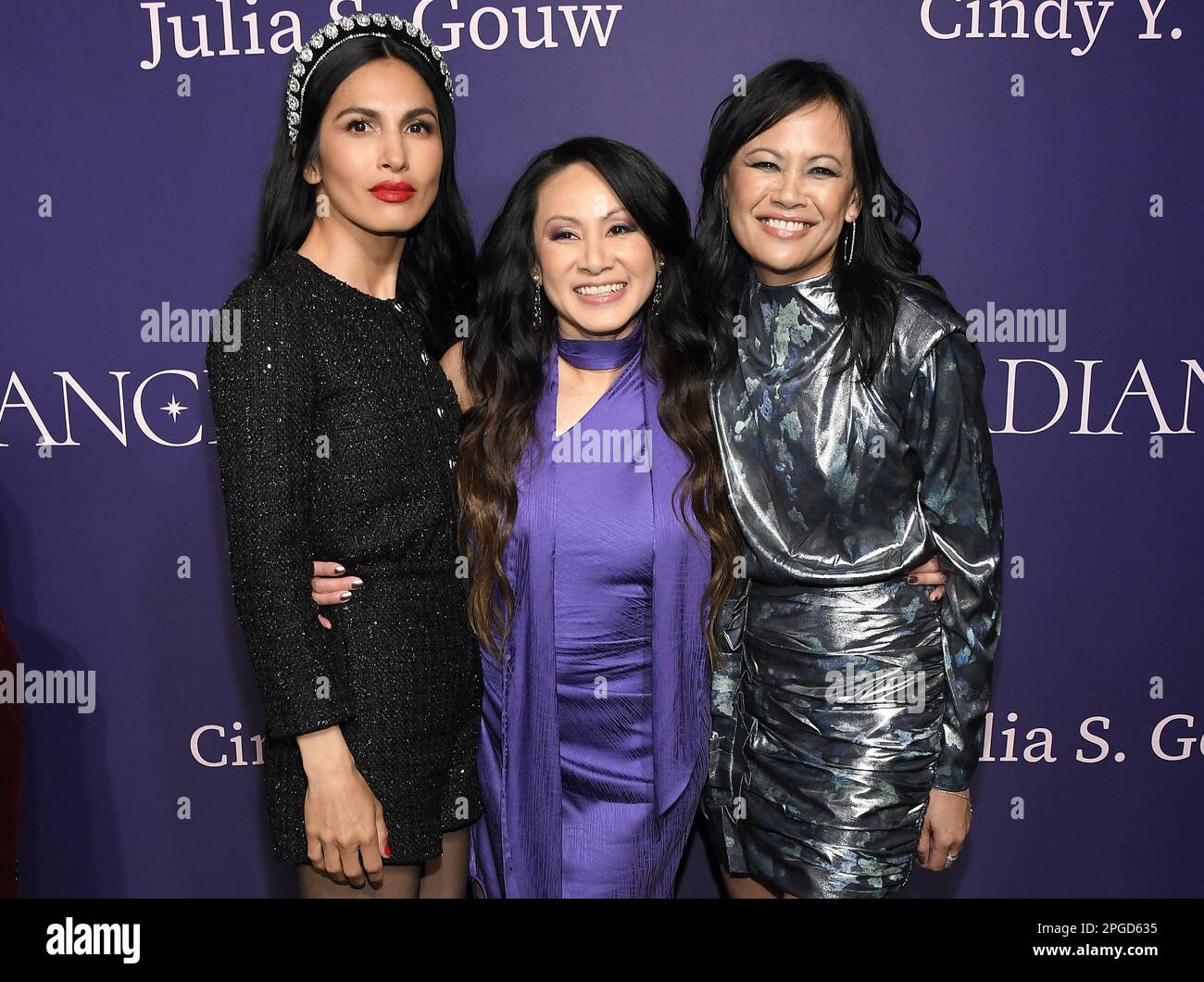 Los Angeles, USA. 21st Mar, 2023. (L-R) Elodie Yung, Miranda Kwok and ...