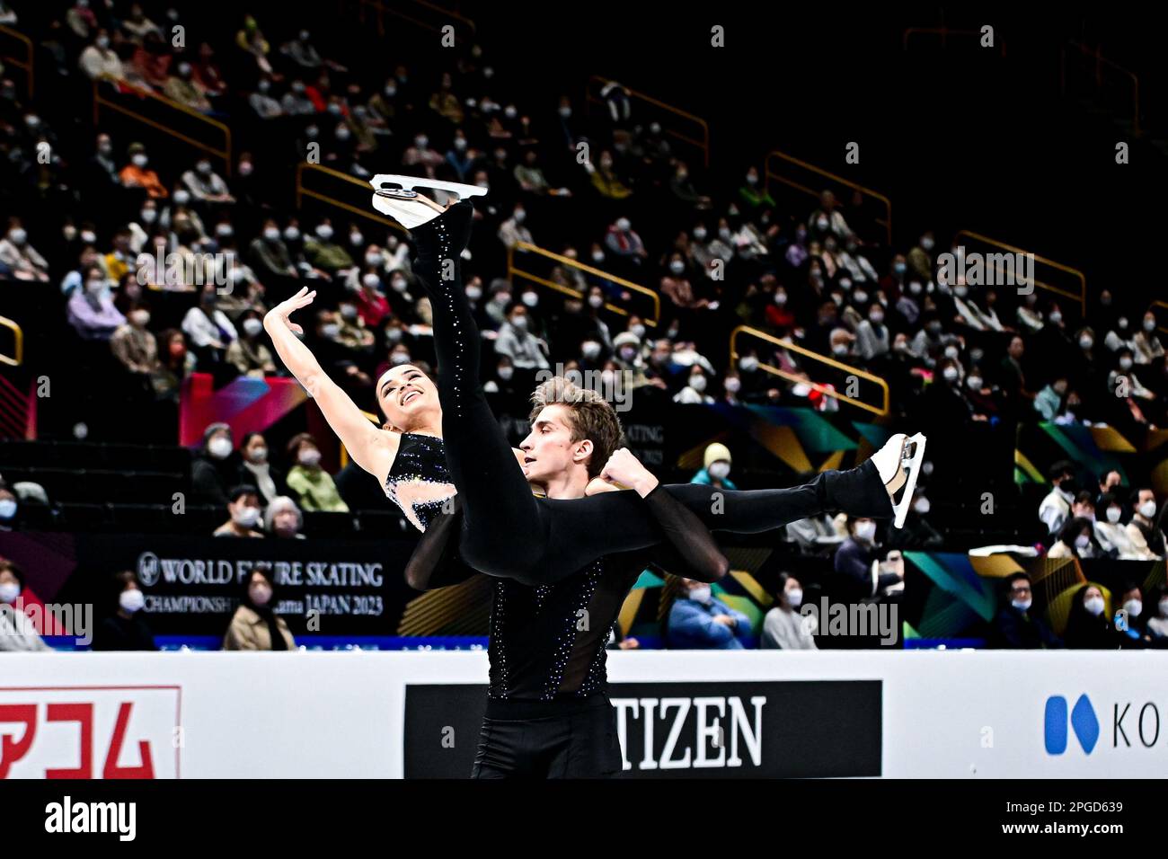 Isabella GAMEZ & Aleksandr KOROVIN (PHI), during Pairs Short Program ...