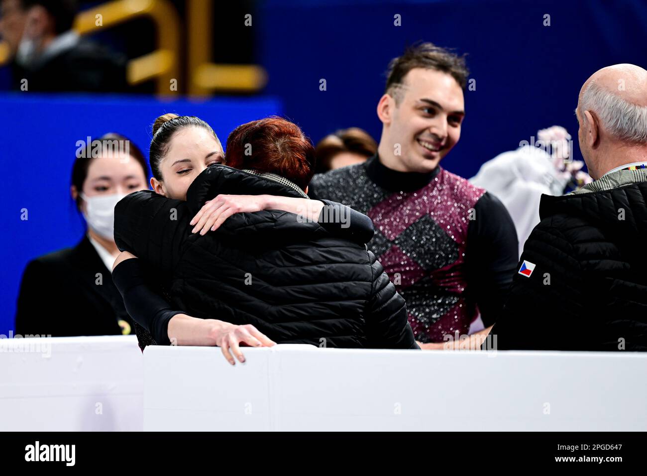 Federica SIMIOLI & Alessandro ZARBO (CZE), during Pairs Short Program ...