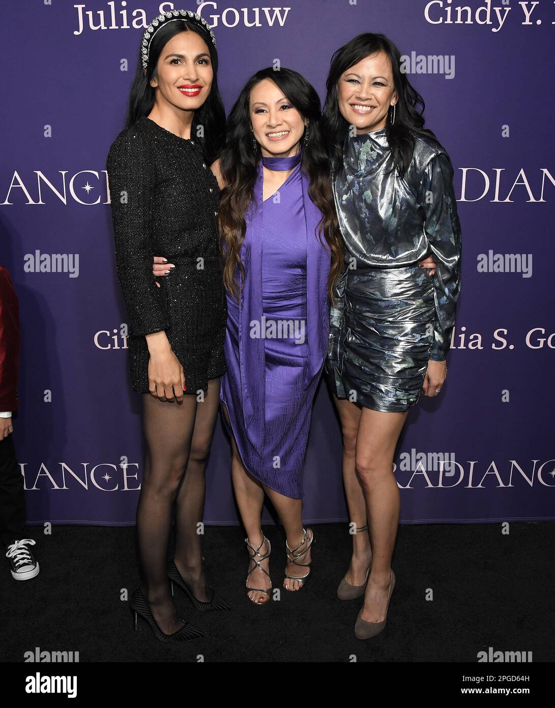 Los Angeles, USA. 21st Mar, 2023. (L-R) Elodie Yung, Miranda Kwok and ...