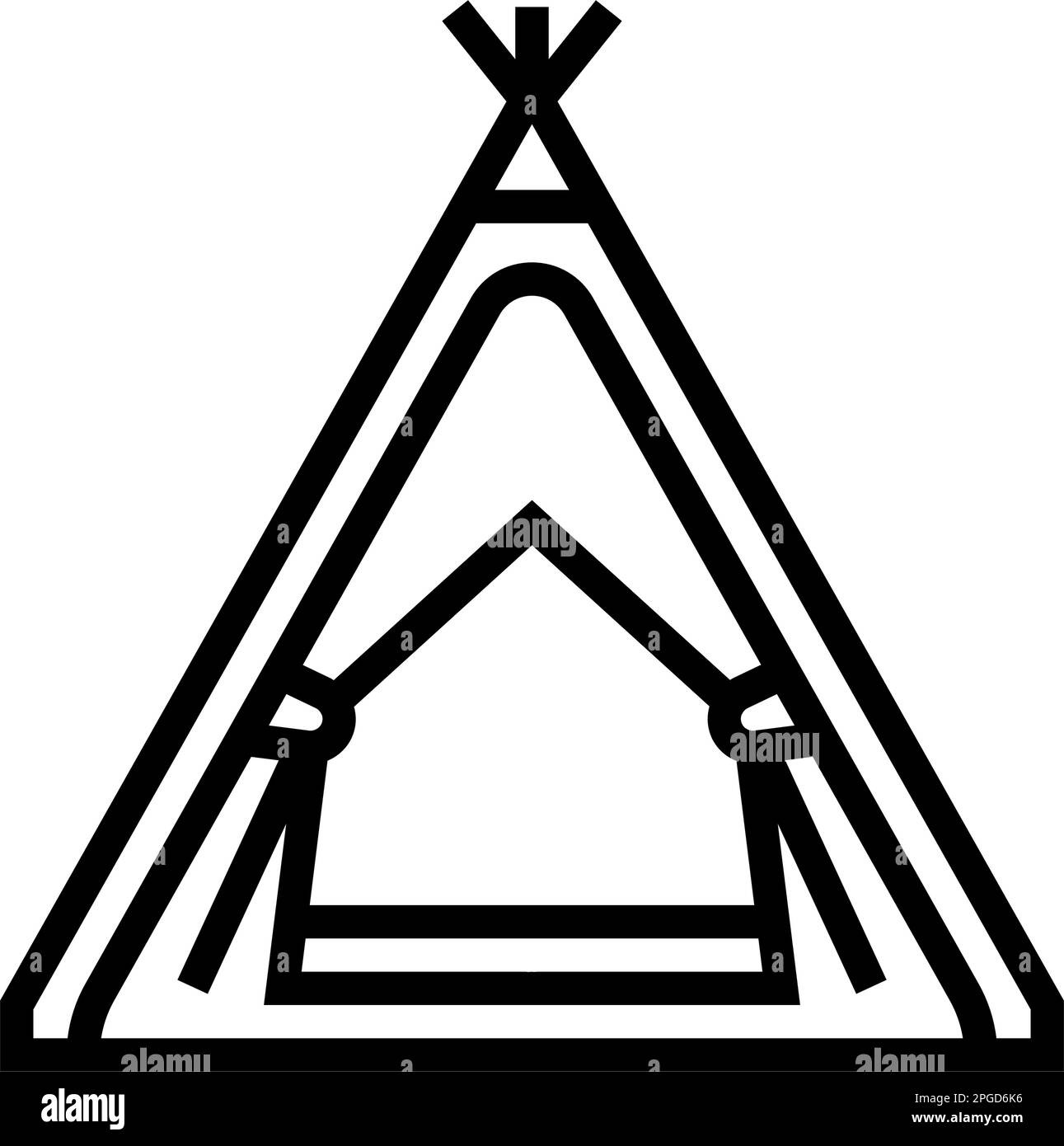 Teepee icon Black and White Stock Photos & Images - Alamy