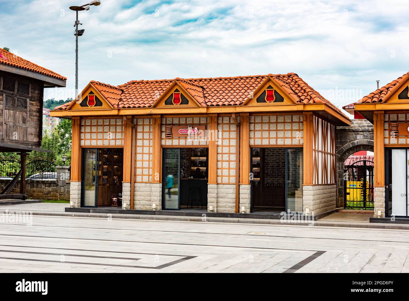 Rize, Turkey - June 18, 2022: Rize Tea Market (Tea Bazaar). Bazaar with ...