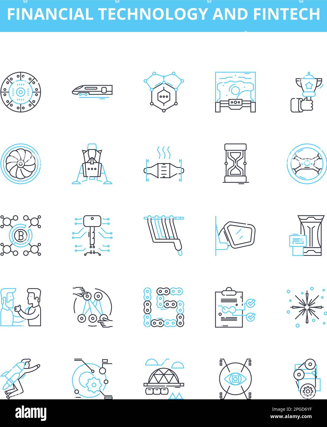 Financial Technology and FinTech vector line icons set. FinTech ... Financial Technology and FinTech vector line icons set. FinTech ...