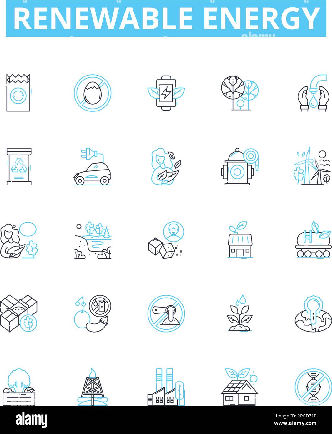 Renewable energy vector line icons set. Solar, Wind, Hydro, Biomass ... Renewable energy vector line icons set. Solar, Wind, Hydro, Biomass ...