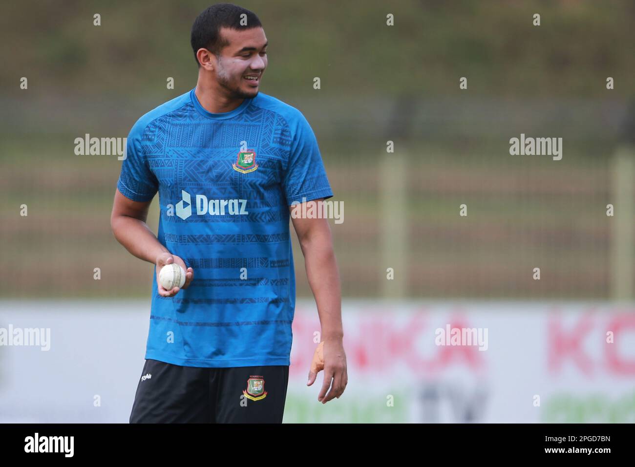 taskin Ahmed during Bangladesh Cricket Team attends practice ahead of ...