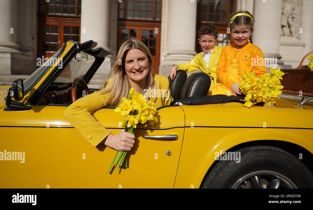 Averil Power, CEO of The Irish Cancer Society with Patrick Breen, aged ...