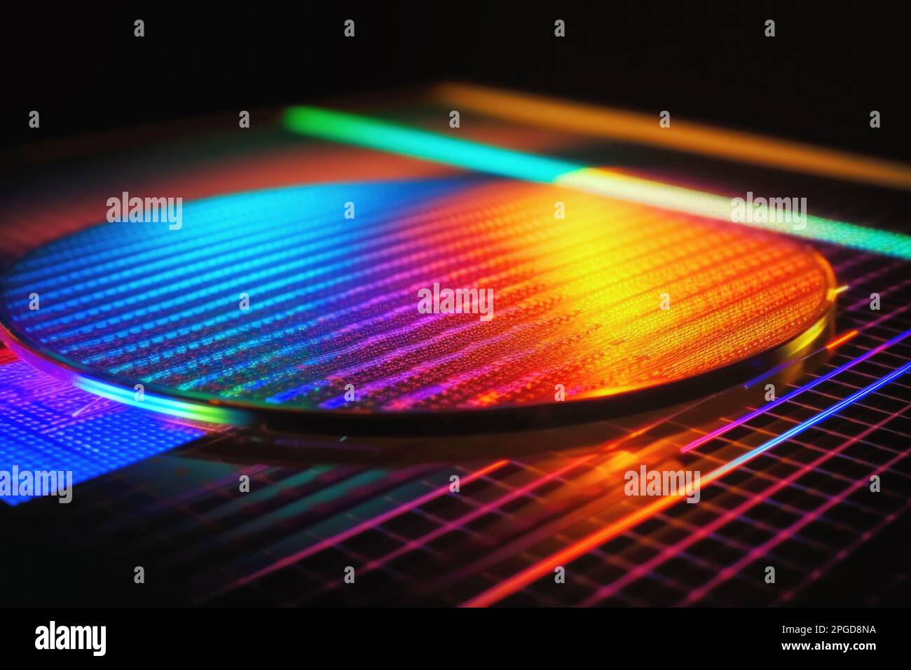 Silicon wafer closeup hi-res stock photography and images - Alamy