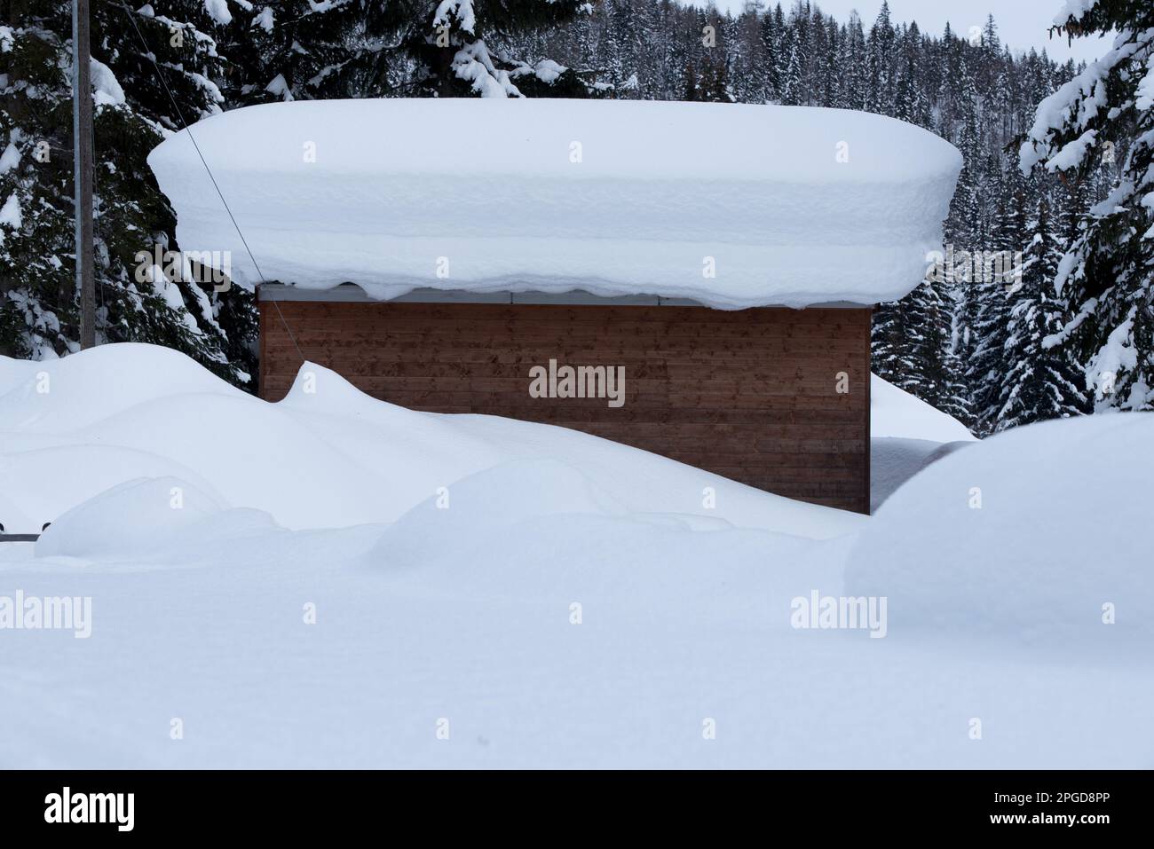 il paesaggio innevato delle dolomiti, la neve e la sua bellezza, il ...