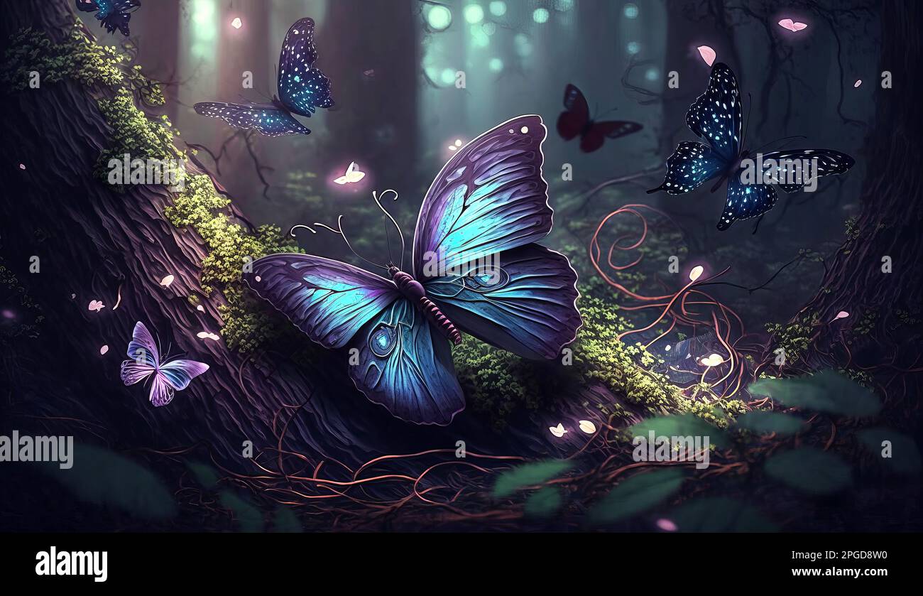Magic butterflies hi-res stock photography and images - Alamy