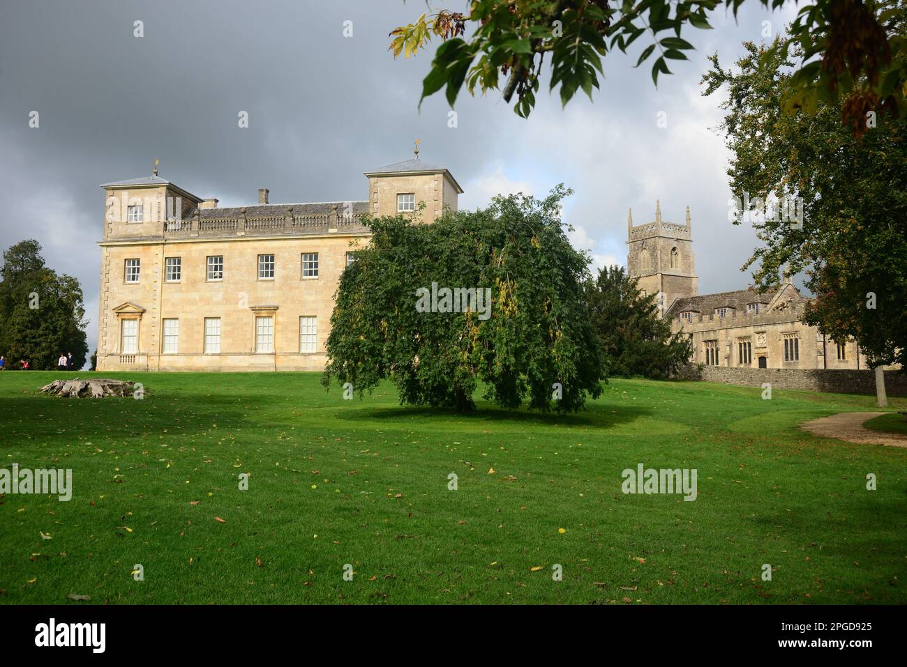 Lydiard House and St Mary's church, Swindon, Wiltshire Stock Photo - Alamy