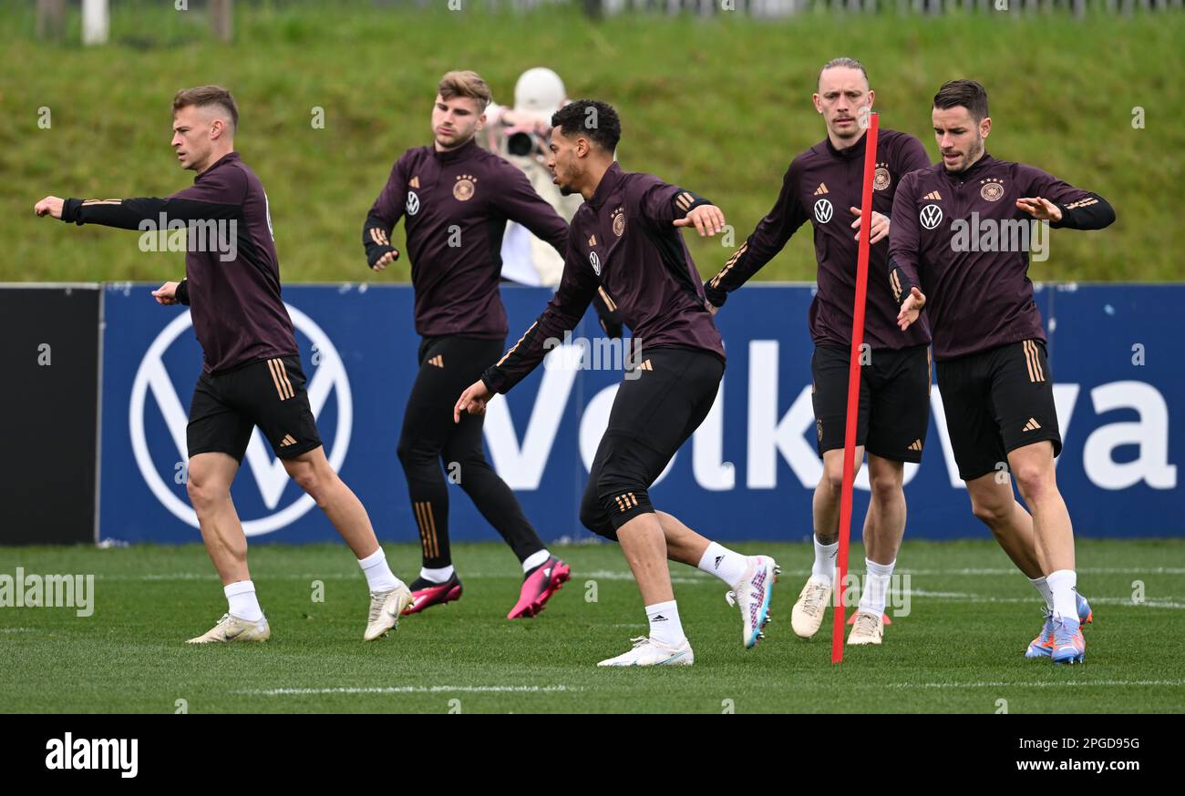 Hesse, Frankfurt/Main. 22 March 2023. Soccer: National team, Germany ...