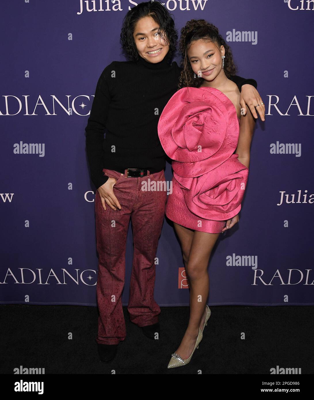 Los Angeles, USA. 21st Mar, 2023. (L-R) Sean Lew and Faith Bryant at ...
