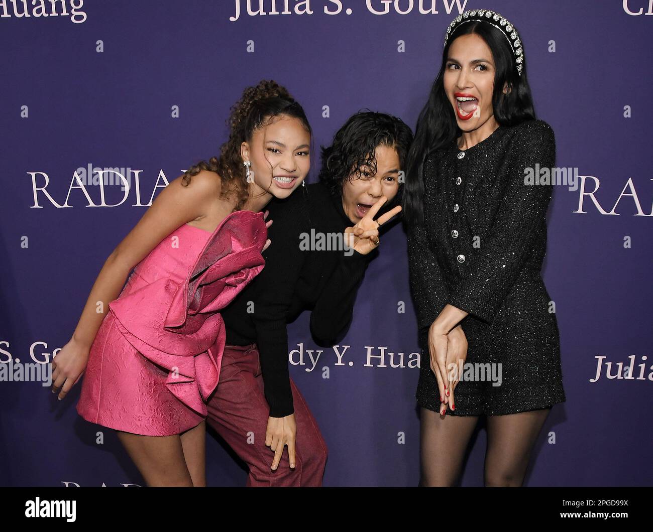 Los Angeles, USA. 21st Mar, 2023. (L-R) Faith Bryant, Sean Lew and ...