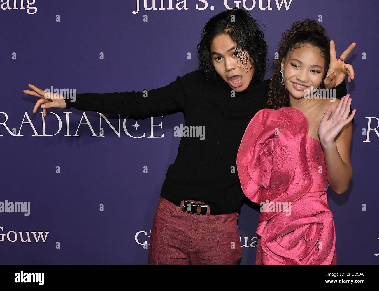 Los Angeles, USA. 21st Mar, 2023. (L-R) Sean Lew and Faith Bryant at ...