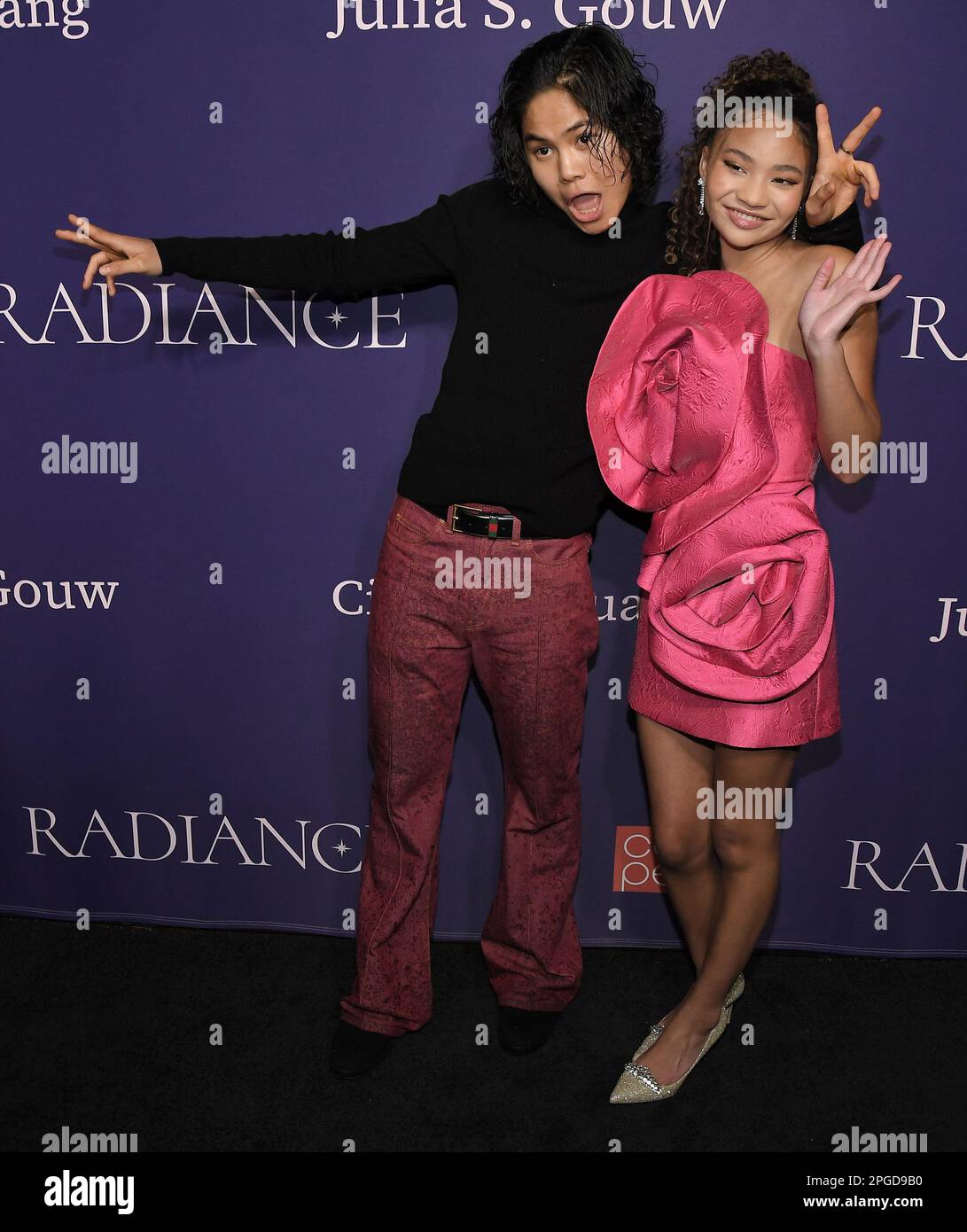 (L-R) Sean Lew and Faith Bryant at the CAPE Presents RADIANCE Gala held ...