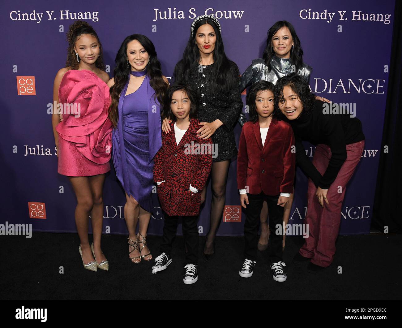 Los Angeles, USA. 21st Mar, 2023. (L-R) THE CLEANING LADY Cast & Crew ...