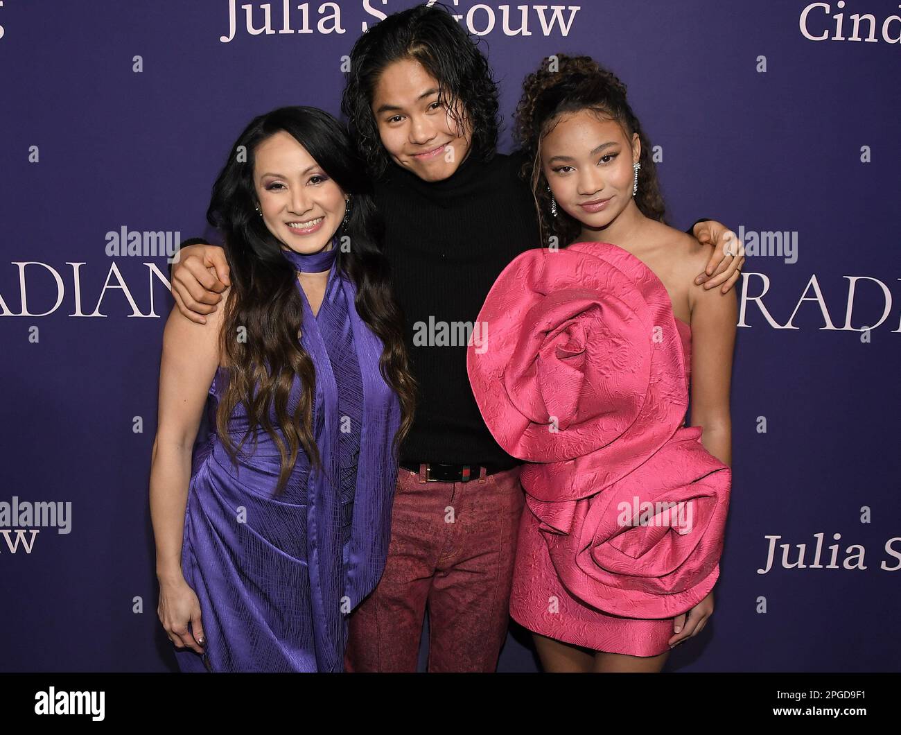 Los Angeles, USA. 21st Mar, 2023. (L-R) Miranda Kwok, Sean Lew and ...