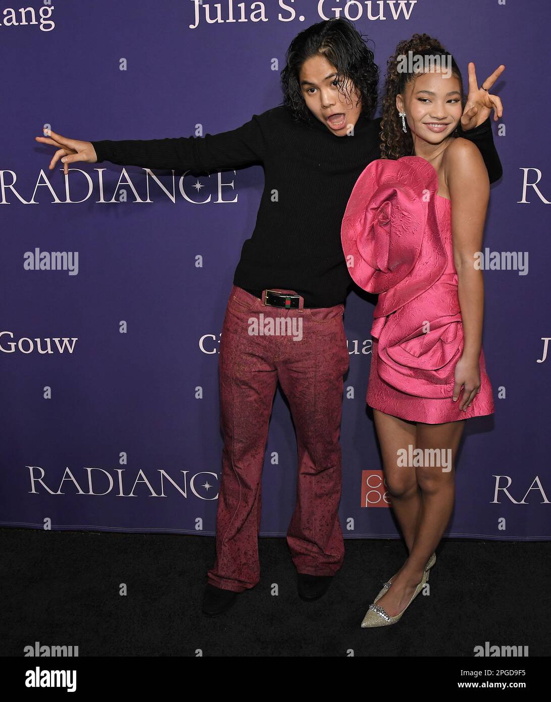 Los Angeles, USA. 21st Mar, 2023. (L-R) Sean Lew and Faith Bryant at ...