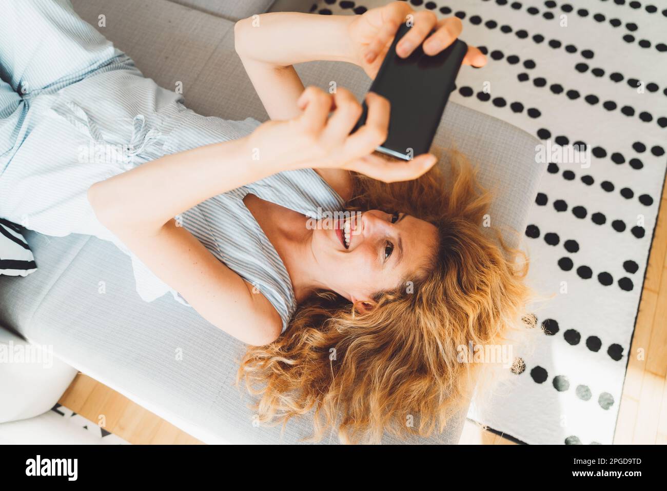 Woman laying down dark caucasian hi-res stock photography and images ...