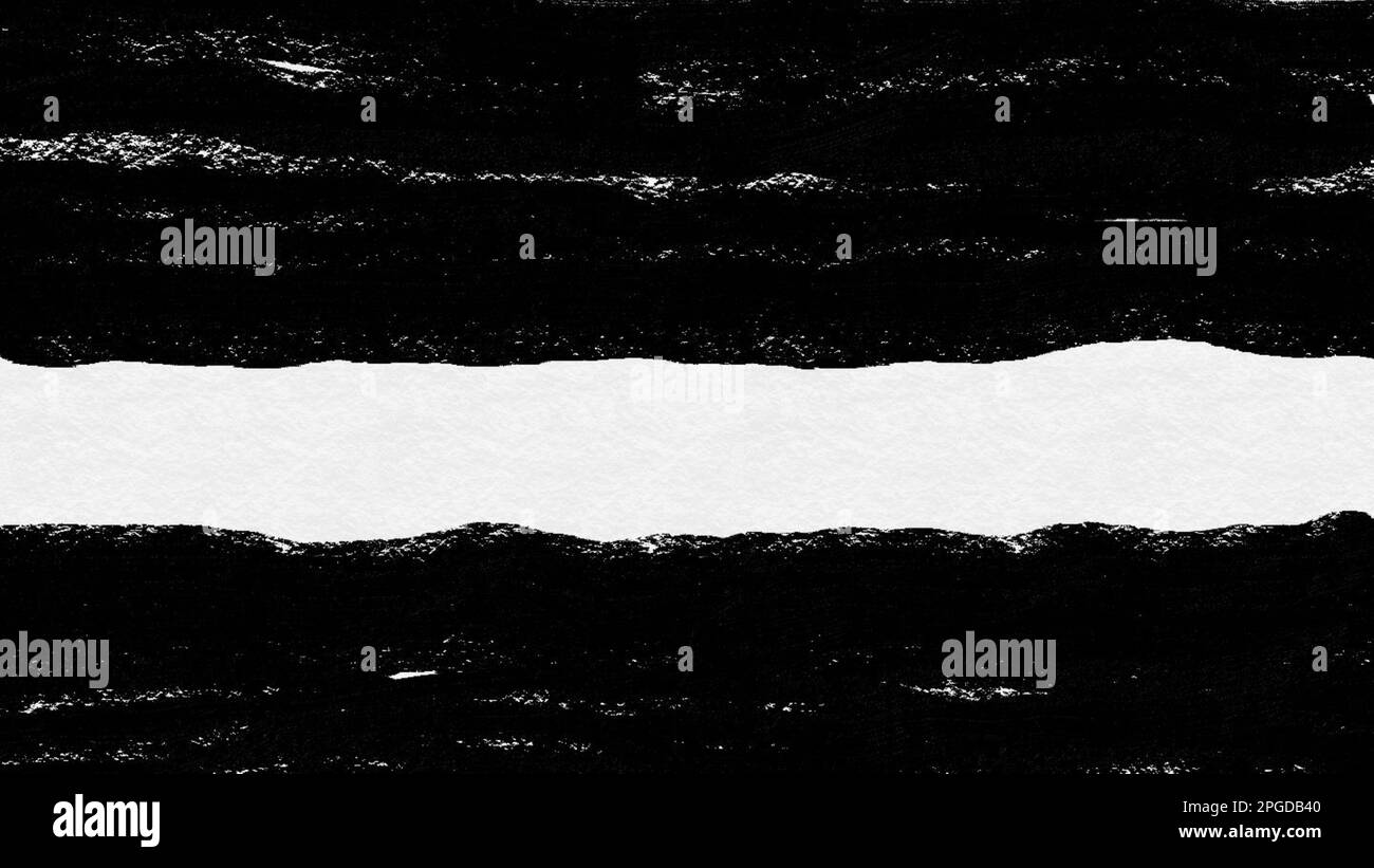 Black ripped paper isolated on white background with copy space Stock ...