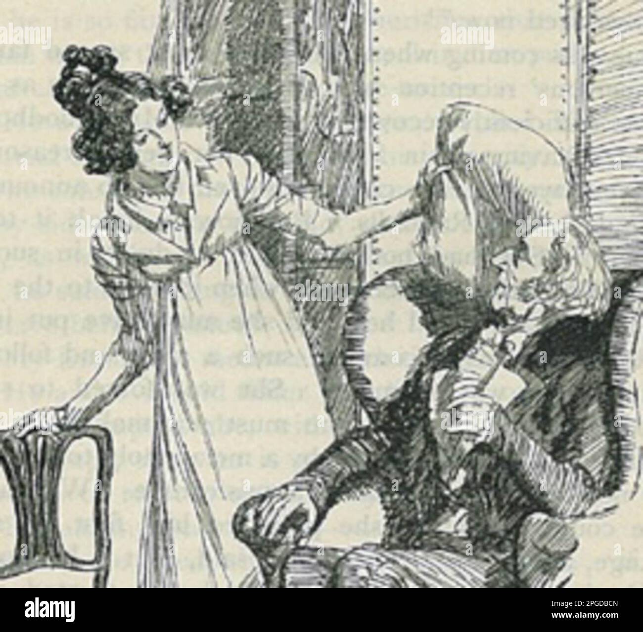 detail of an illustration from chapter 17 of volume III: Emma and her ...