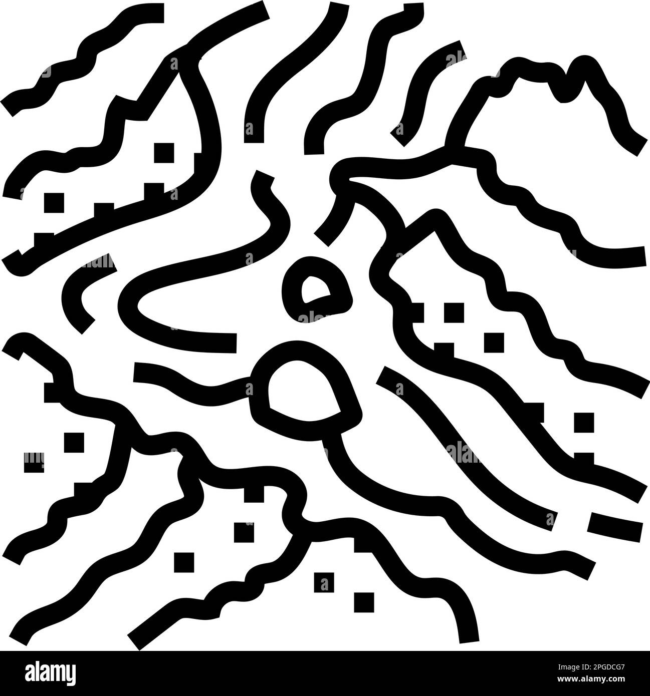 lava flow line icon vector illustration Stock Vector Image & Art - Alamy