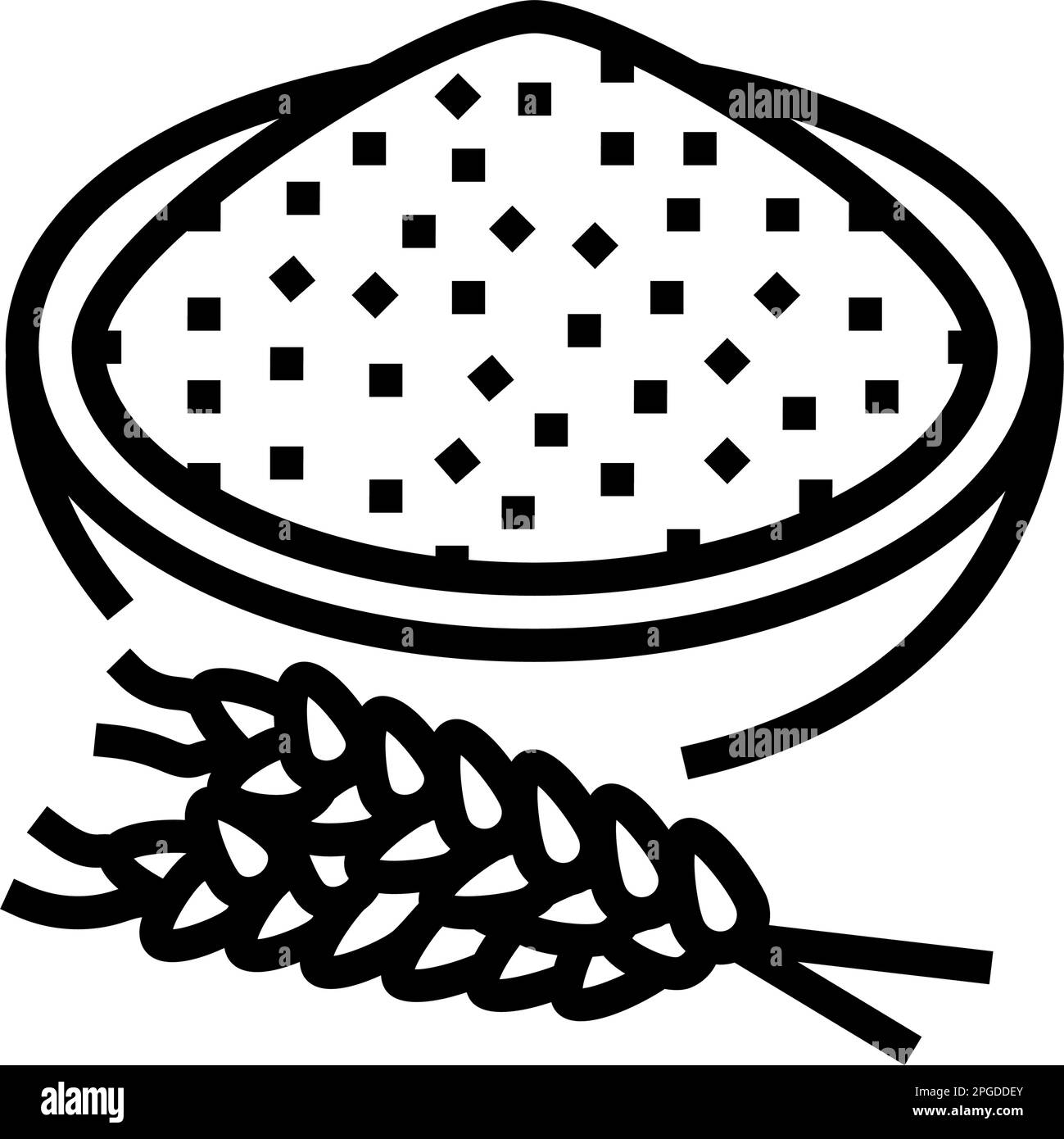 Flour plate icon outline Cut Out Stock Images & Pictures - Alamy